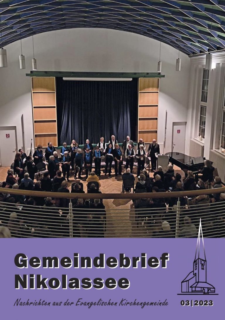 Unser Gemeindebrief · Ev. Kirchengemeinde Nikolassee